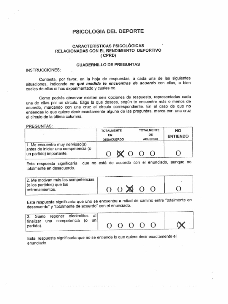 Cuadernillo CPRD | PDF