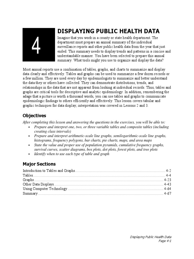 Displaying Public Health Data | PDF | Arm | Epidemiology