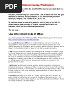 Law Enforcement Code of Ethics | PDF