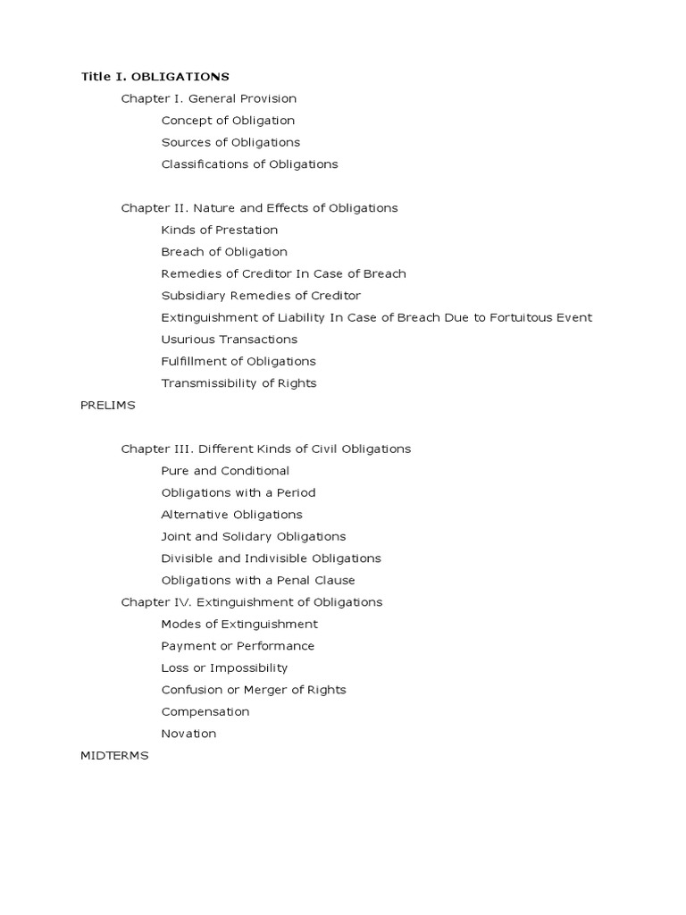 Obligations and Contracts | PDF