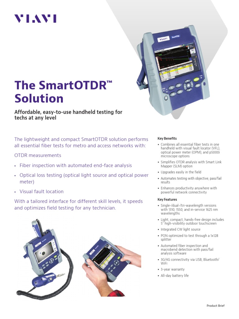 The Smartotdr Solution: Affordable, Easy-To-Use Handheld Testing For ...