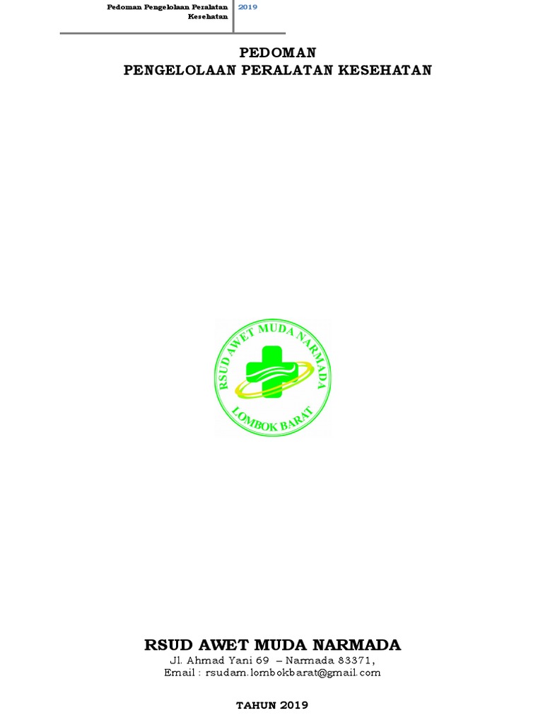 Pedoman Peralatan Kesehatan RS | PDF