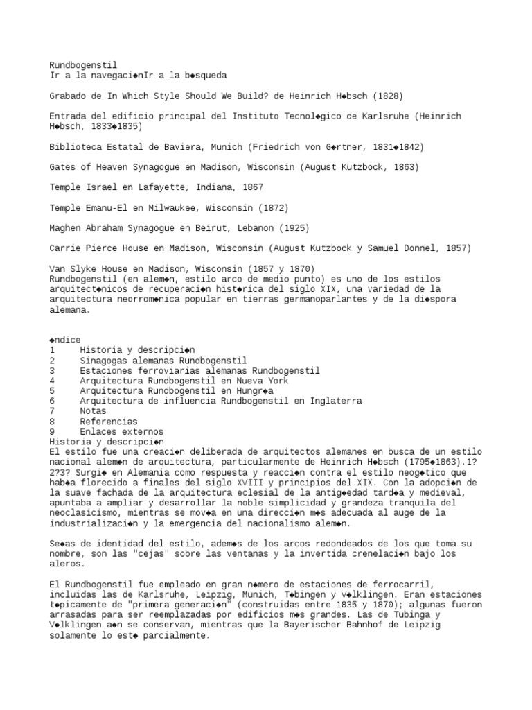 Rundbogenstil | PDF | Estilos arquitectonicos | Diseño arquitectonico