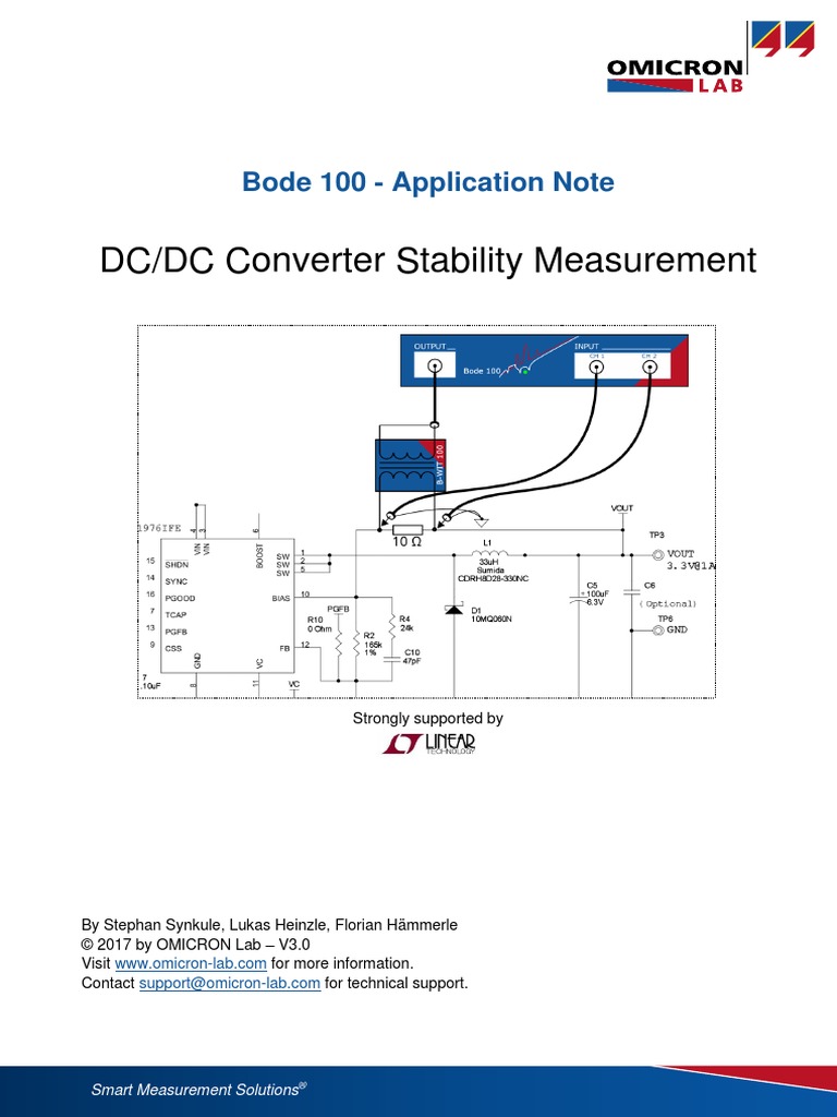 DC/DC Converter Stability Measurement: Bode 100 - Application Note | PDF | Power Supply | Feedback