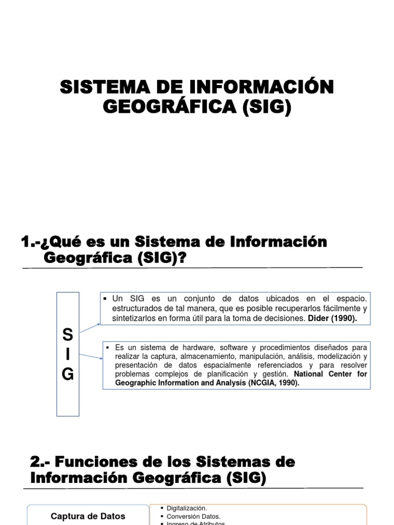 Sistema de Informacion Geografico | PDF | Sistema de información ...