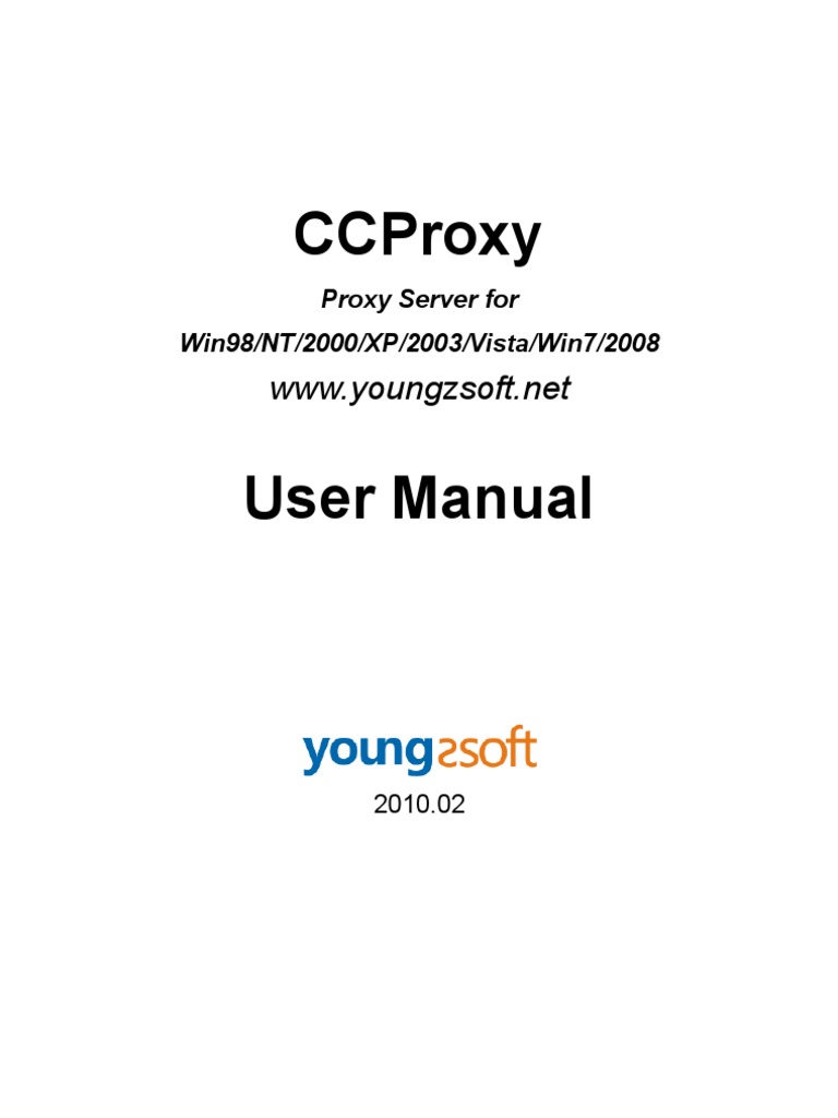 Ccproxy | PDF | Proxy Server | Port (Computer Networking)