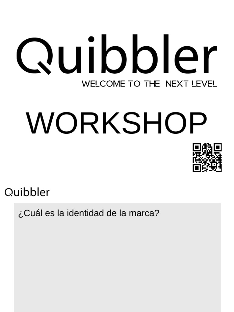 Workshop Quibbler | PDF | Economias | Business