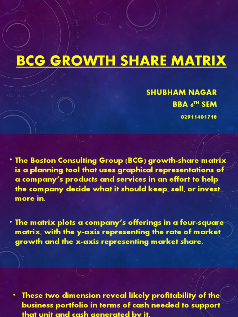 An Analysis of the Boston Consulting Group Growth-Share Matrix: A ...