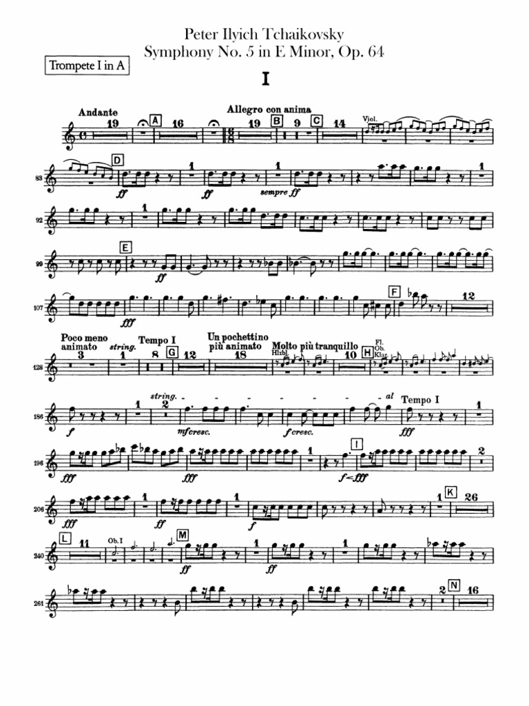 Tchaikovsky 5 Trumpet | PDF
