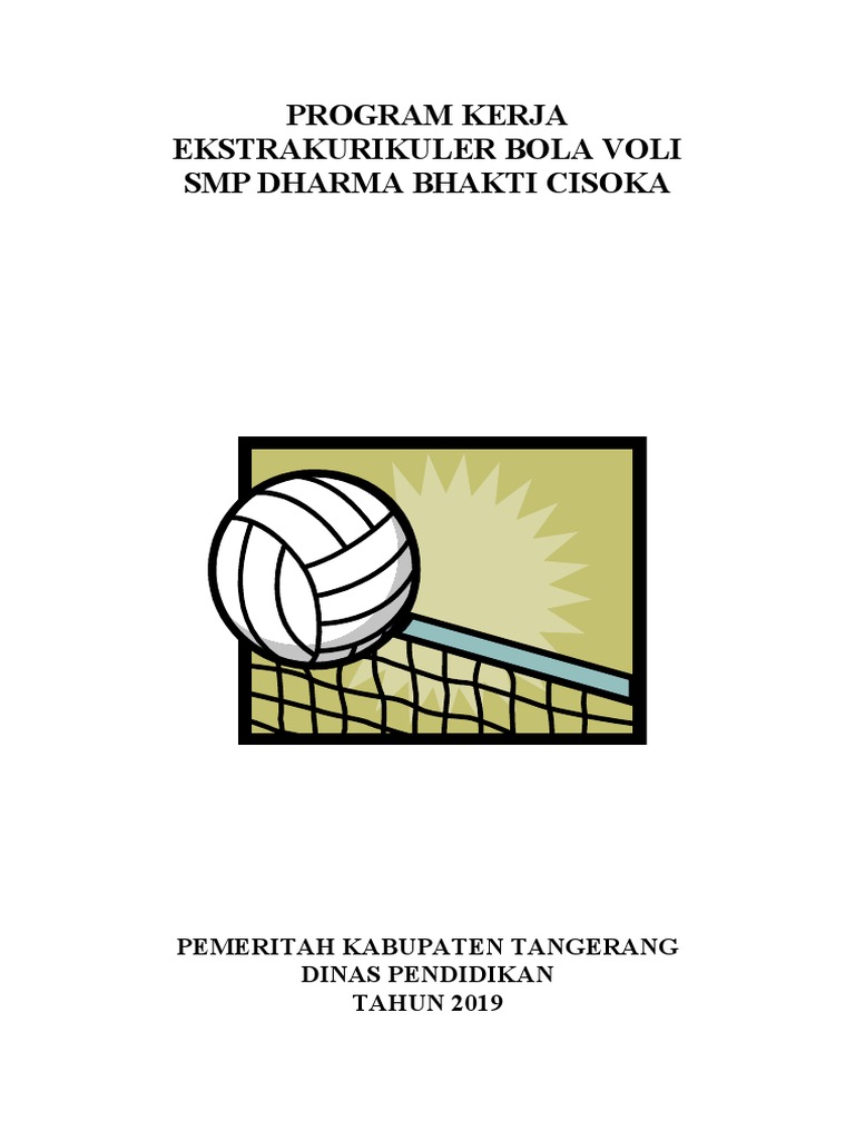 Program Kerja Ekskul Bola Voli SMP | PDF | Karier & Perkembangan | Bisnis