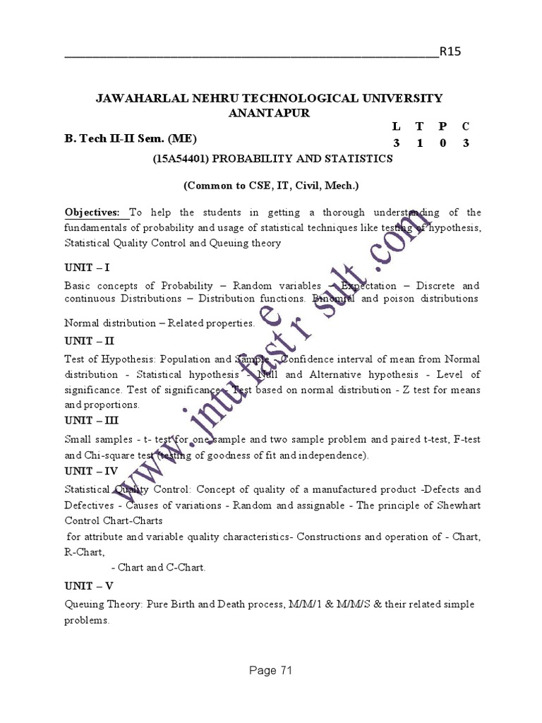 JNTUA-B.Tech.2-2 MECH-R15-SYLLABUS | PDF | Welding | Construction