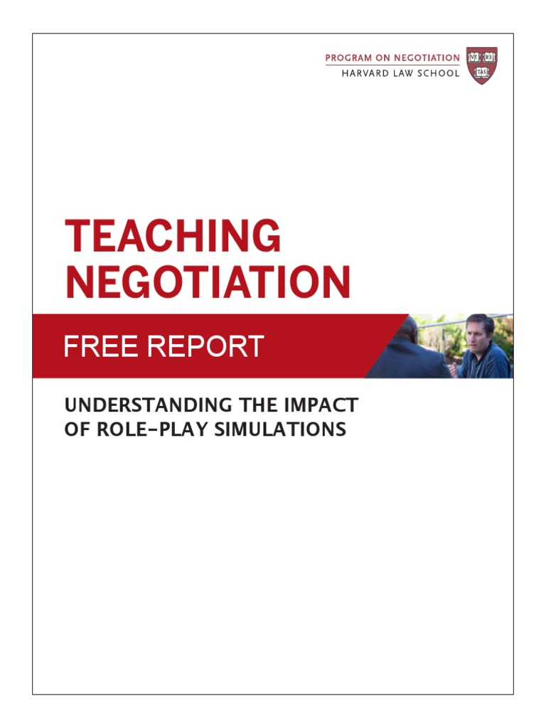 Teaching Negotiation | Download Free PDF | Negotiation | Simulation