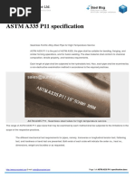 ASTM A335 P91 Pipe Specifications | PDF | Pipe (Fluid Conveyance) | Steel
