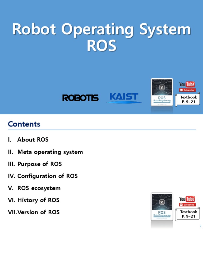 Introduction To The Robot Operating System Ros A Meta Operating System For Robotics Pdf
