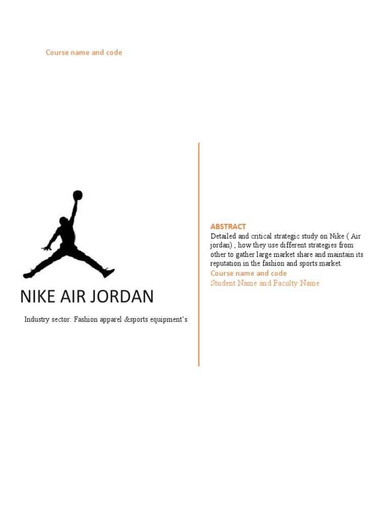 Nike Air Jordan Strategy Analysis | PDF | Nike | Strategic Management