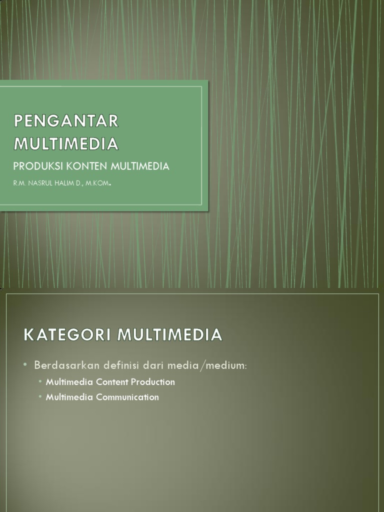 Produksi Multimedia | PDF