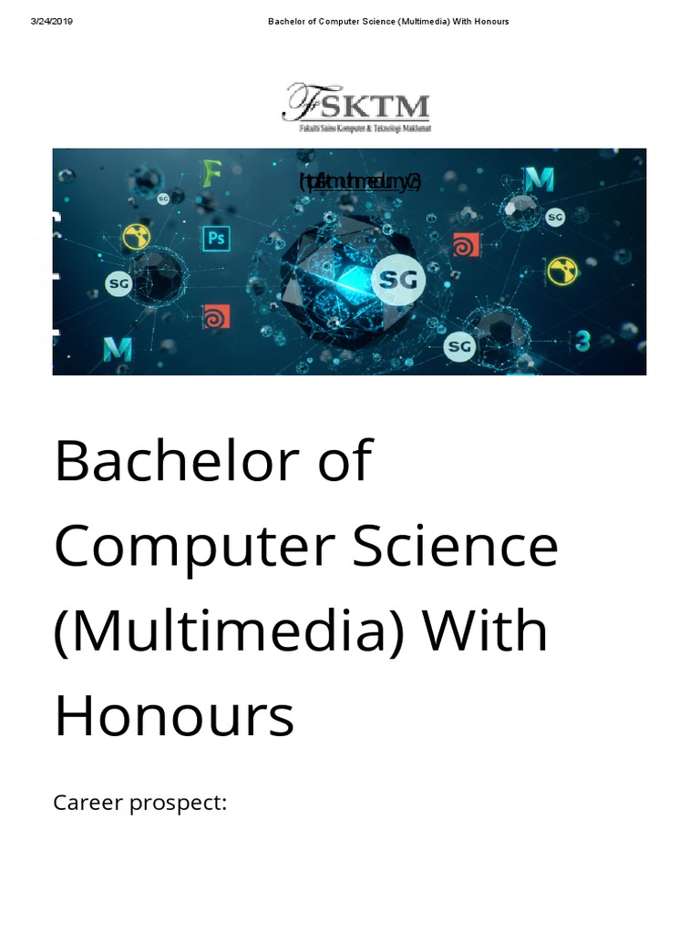 Bachelor of Computer Science (Multimedia) With Honours | PDF ...