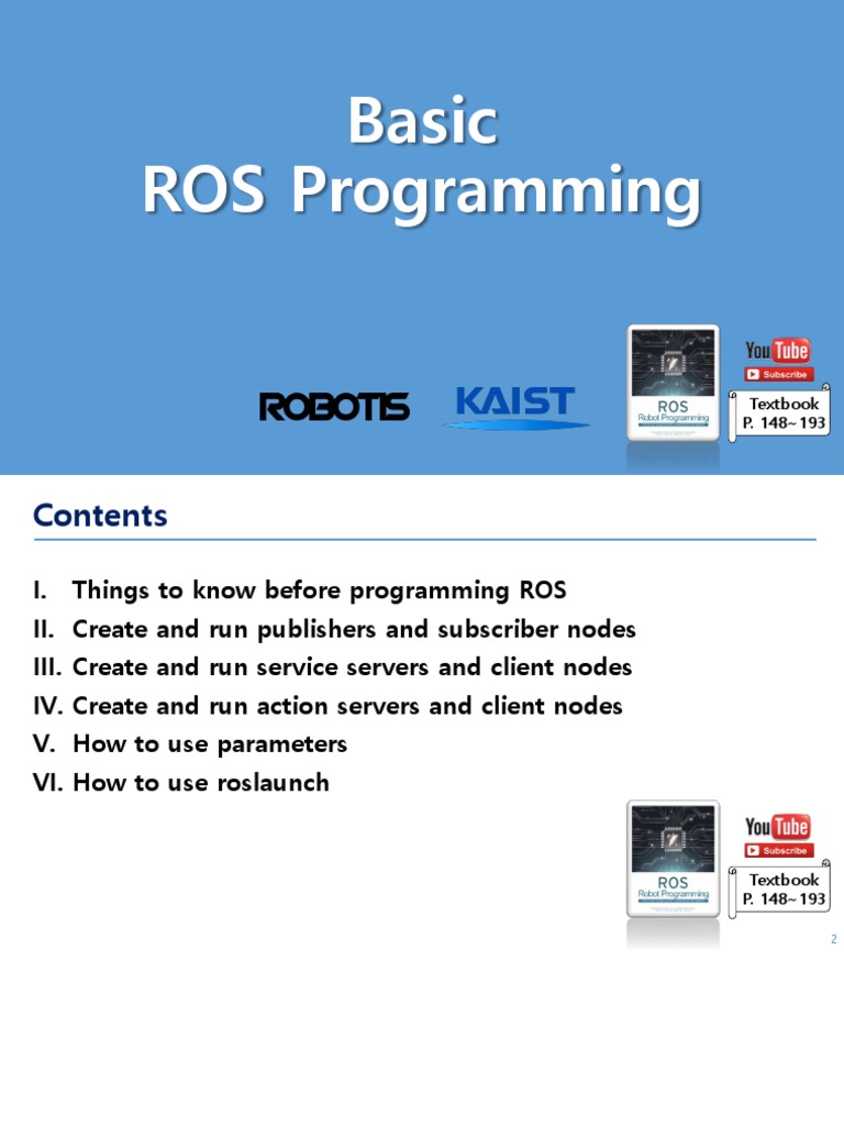 07 Basic ROS Programming | PDF | Parameter (Computer Programming) | Boolean Data Type