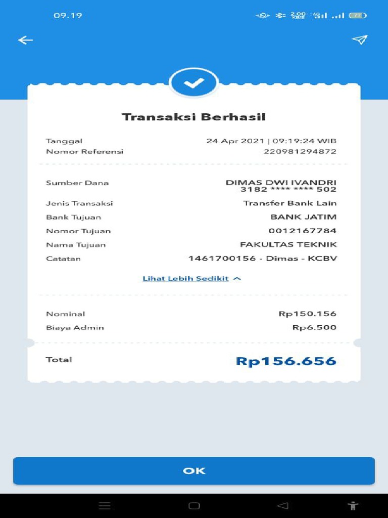 Bukti TF Praktikum 1461700156 | PDF