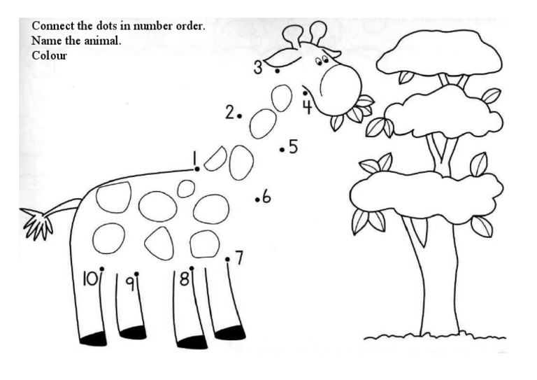 Connect The Dots in Number Order | PDF