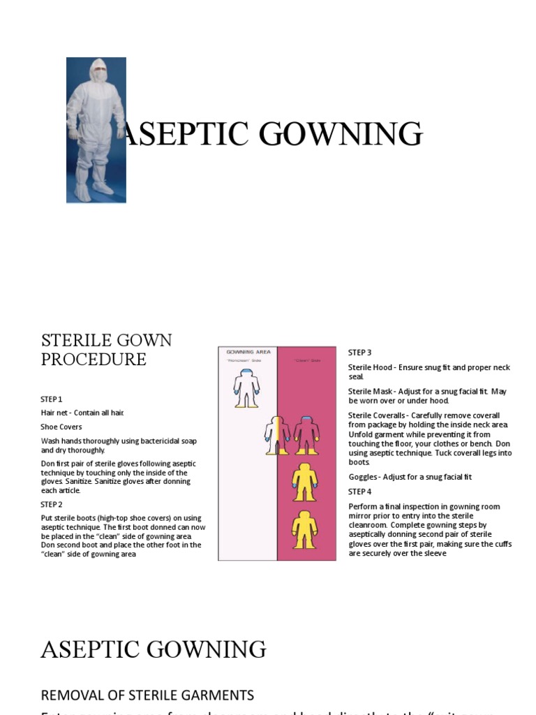 3-Aseptic Gowning | PDF | Glove | Clothing