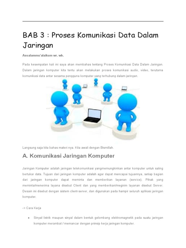 Proses Komunikasi Data Jaringan | PDF