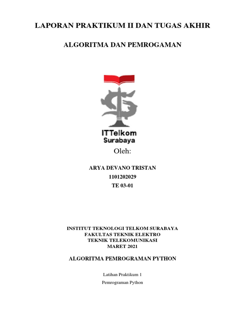 Praktikum Pemrograman Python Dasar | PDF