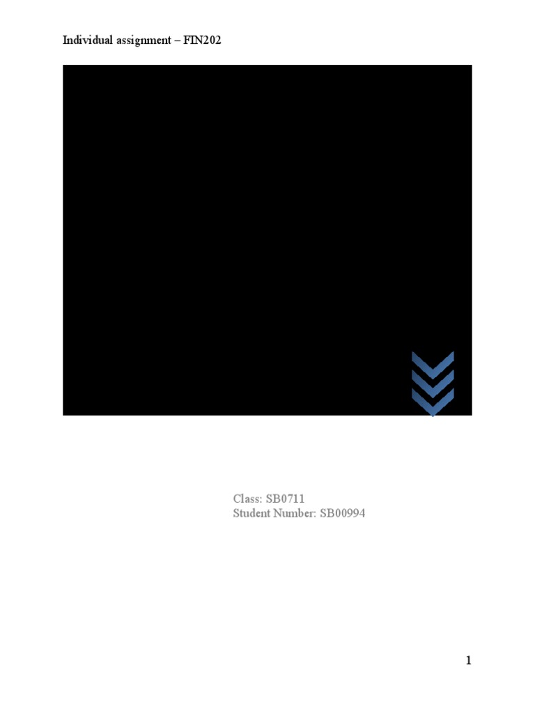 Individual Assignment - FIN202: Class: SB0711 Student Number: SB00994 | PDF | Net Income ...