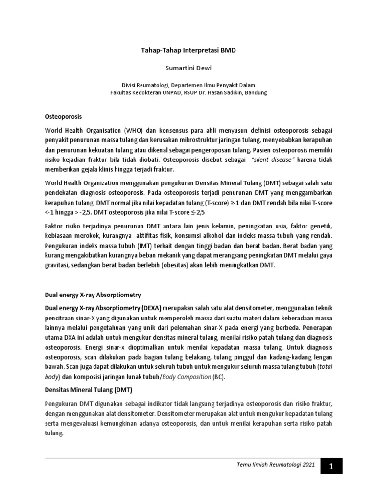 BMD Interpretation | PDF