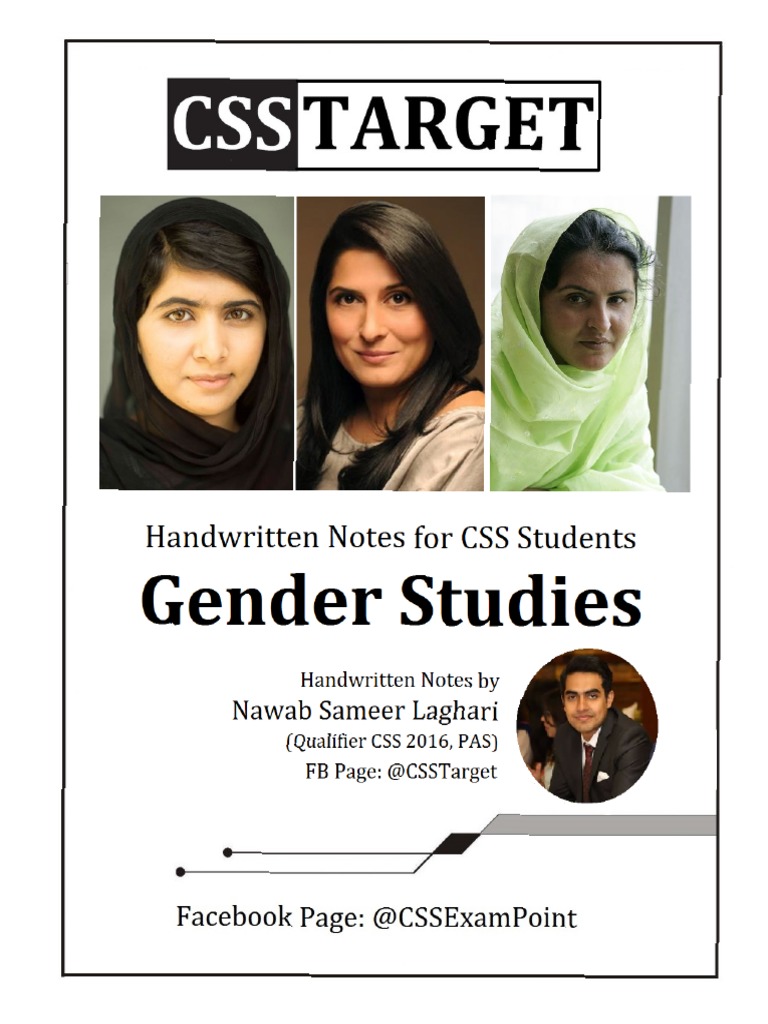 Gender Studies Handwritten Notes | PDF | Sports & Recreation | Social ...
