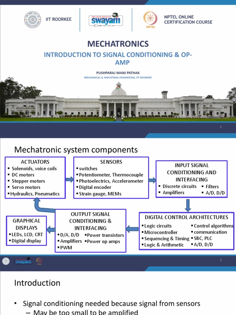 16 - Introduction To Signal Conditioning | PDF | Operational Amplifier ...