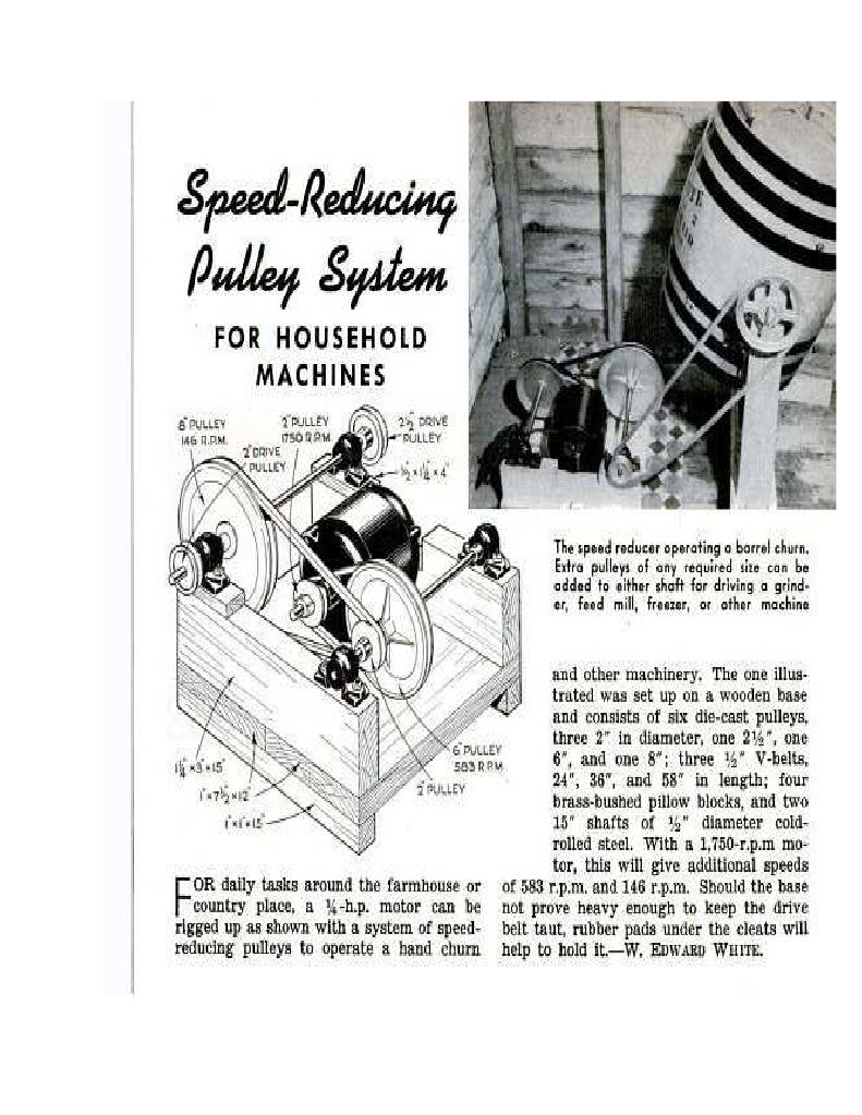Speed Reducing Pulley System | PDF