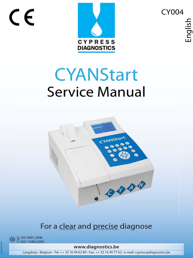 CYANStart Service Manual ENG 20130110 | PDF | Power Supply | Electrical ...