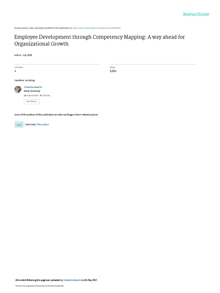 Employee Development Thru Competency Mapping | PDF | Competence (Human ...