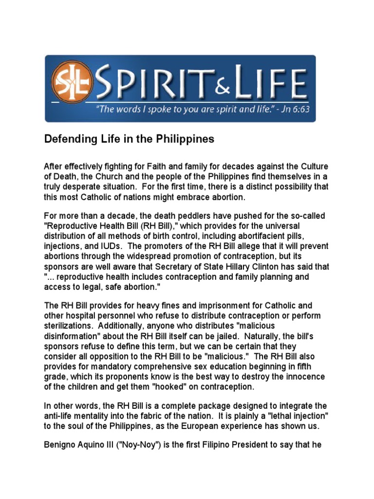 Defending Life in The | PDF | Human Reproduction | Reproductive Rights