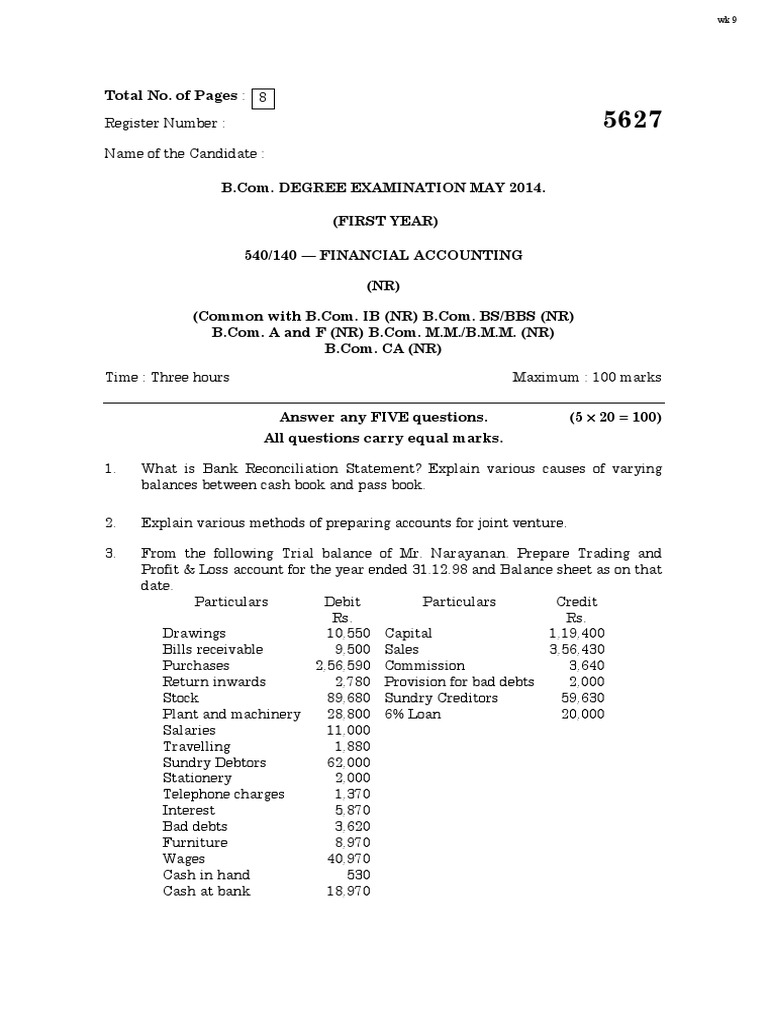 5627 | PDF | Bad Debt | Debits And Credits