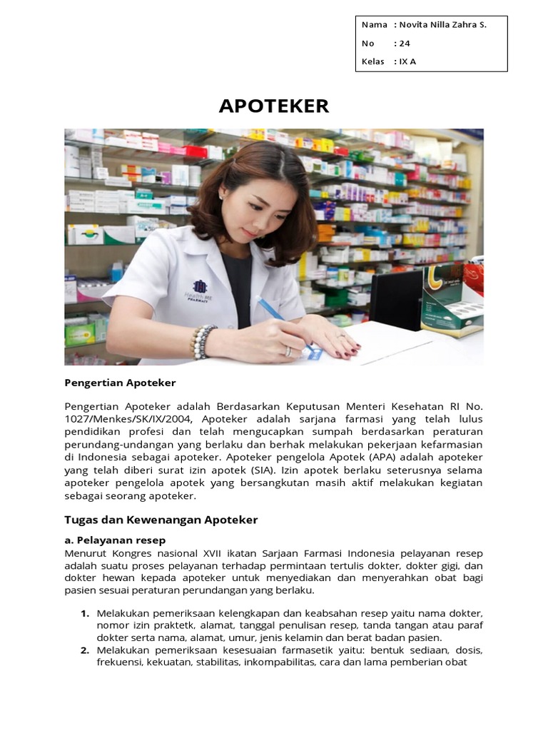 APOTEKER | PDF