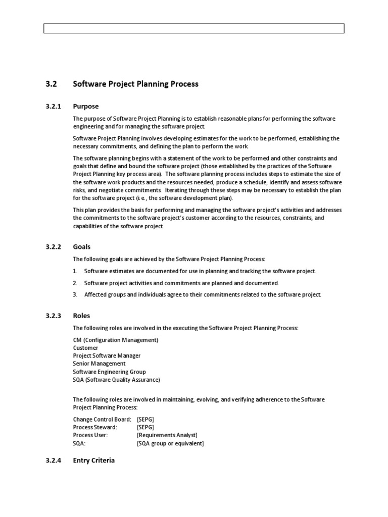 Example Project Planning Process | Download Free PDF | Software ...