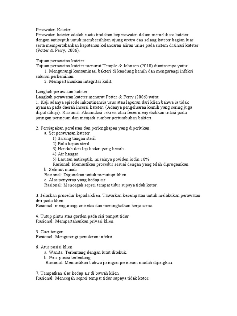Perawatan Kateter | PDF