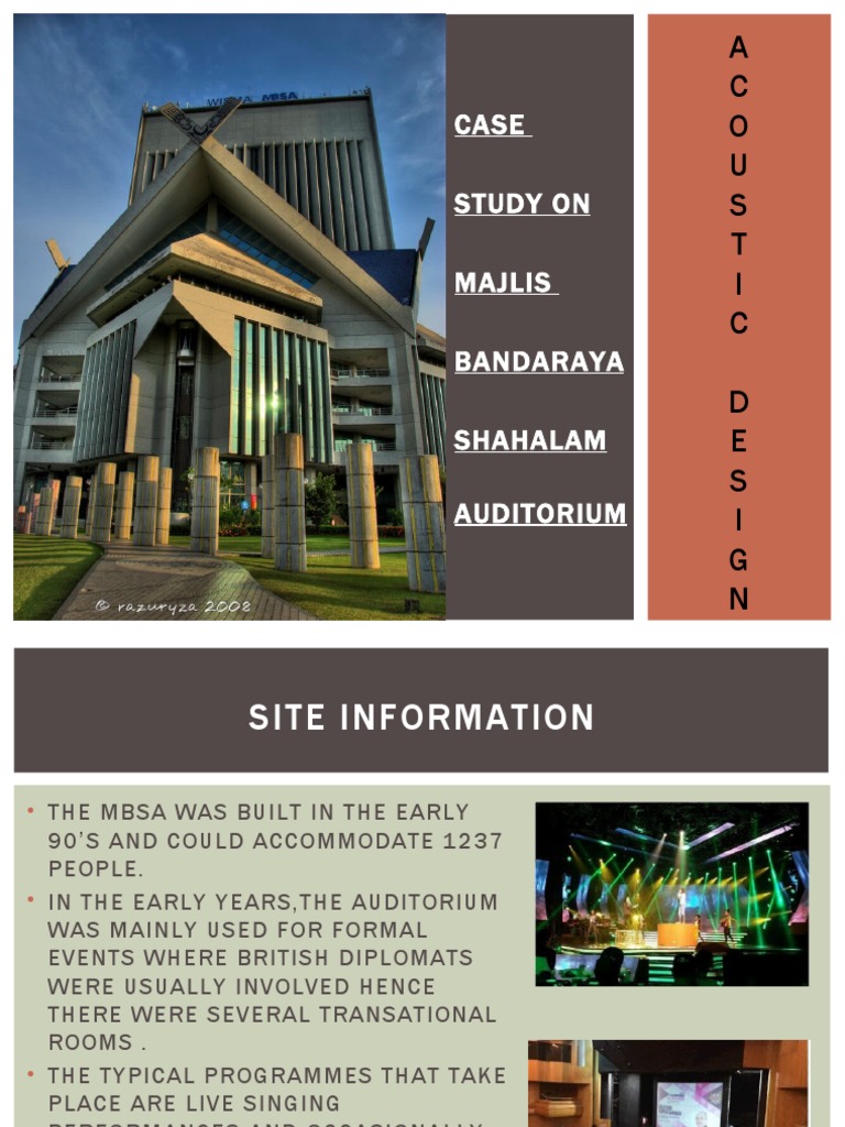 MBSA Auditorium Acoustic Design Study | PDF | Flooring | Building ...