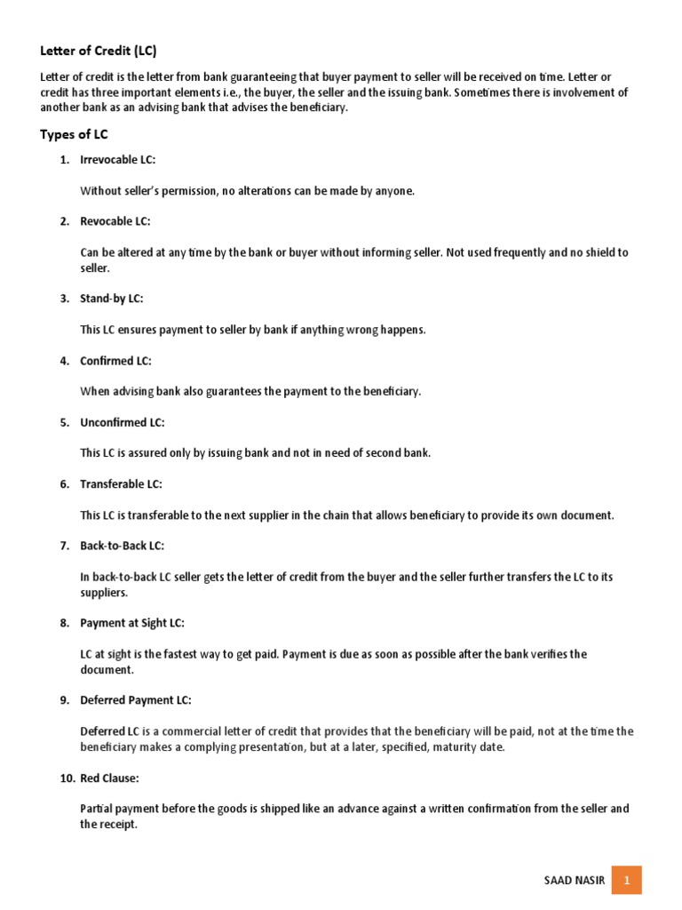 LC & Inco Terms | PDF | International Trade | Industries