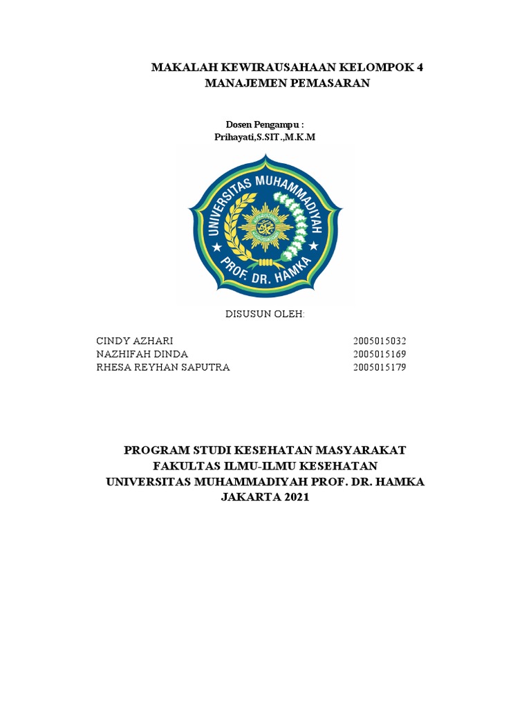 2C - KELOMPOK 4 - MAKALAH KEWIRAUSAHAAN - Manajemen Pemasaran | PDF
