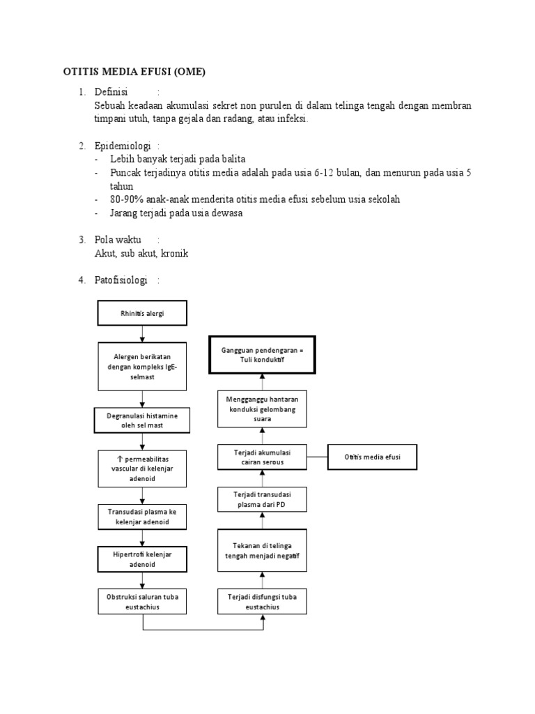 OTITIS MEDIA EFUSI + Patfis | PDF