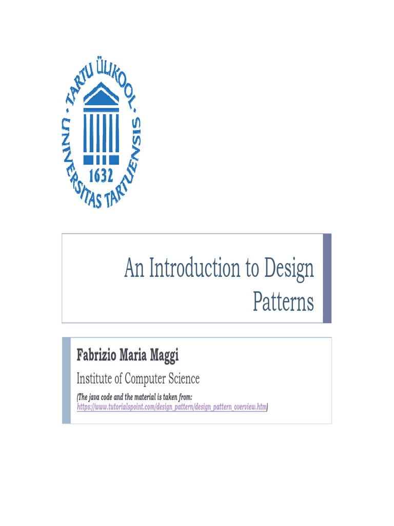Design Patterns | PDF | Class (Computer Programming) | Object (Computer Science)