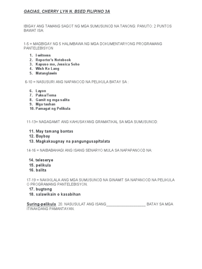 2nd Quiz Sinesos | PDF