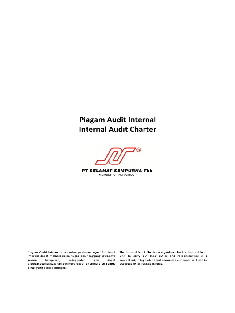 Internal Audit Charter | PDF | Internal Audit | Audit Committee