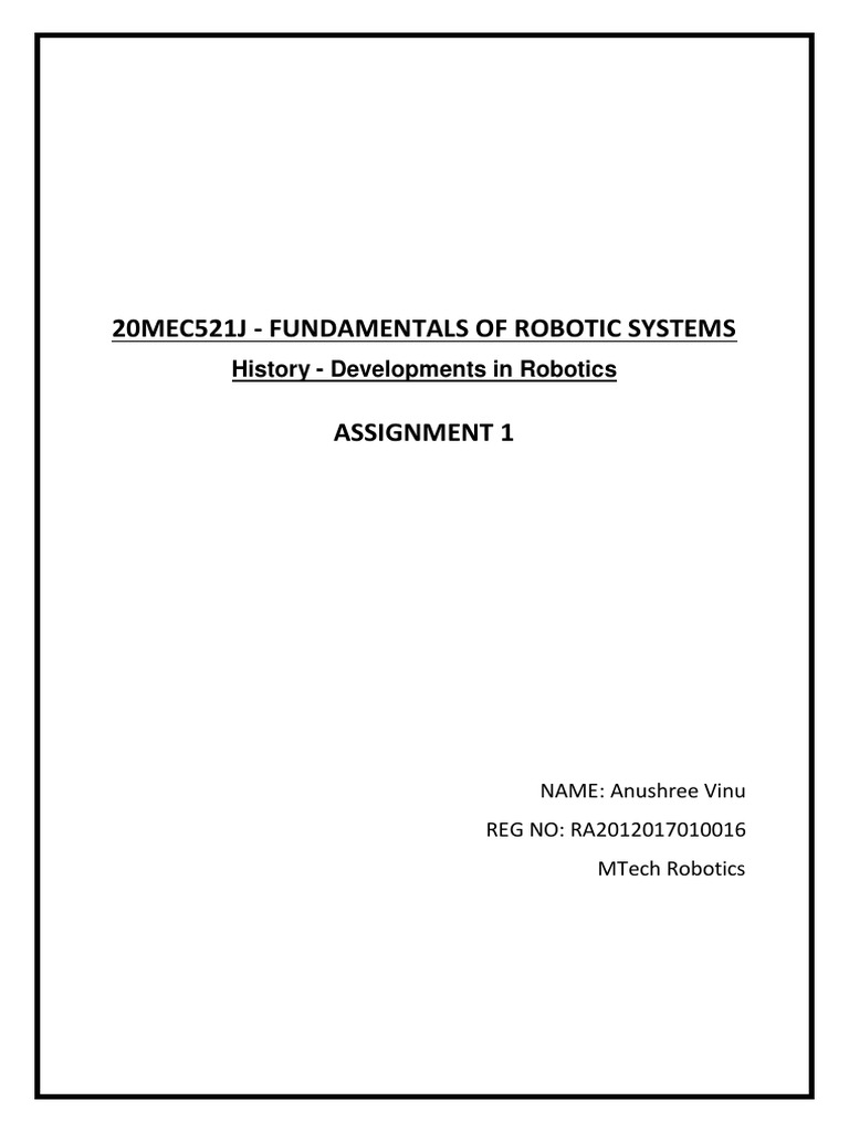 20Mec521J - Fundamentals of Robotic Systems: History - Developments in ...