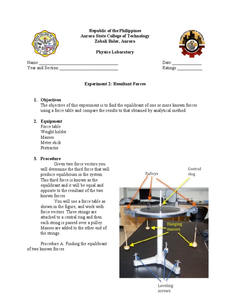 Experiment 2 (Physics) | PDF | Force | Euclidean Vector