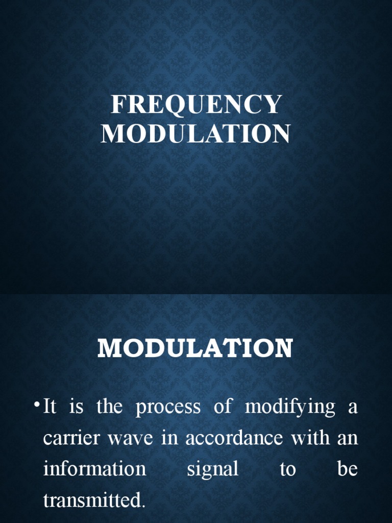 Frequency Modulation Download Free Pdf Frequency Modulation