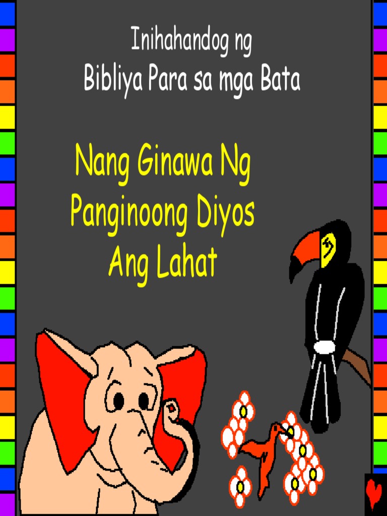 When God Made Everything Tagalog PDA | PDF